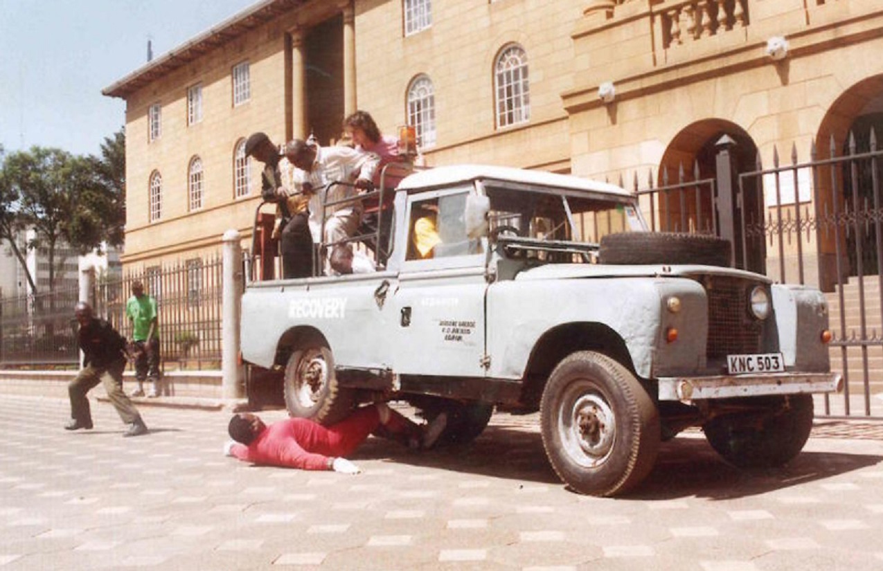 Tiger Power would let a 2 ton Land Rover run over his belly ...